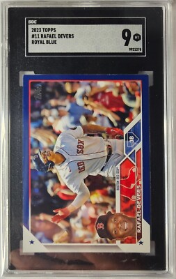 2023 Topps Series 1 #11 Rafael Devers Royal Blue Parallel Boston Red ...
