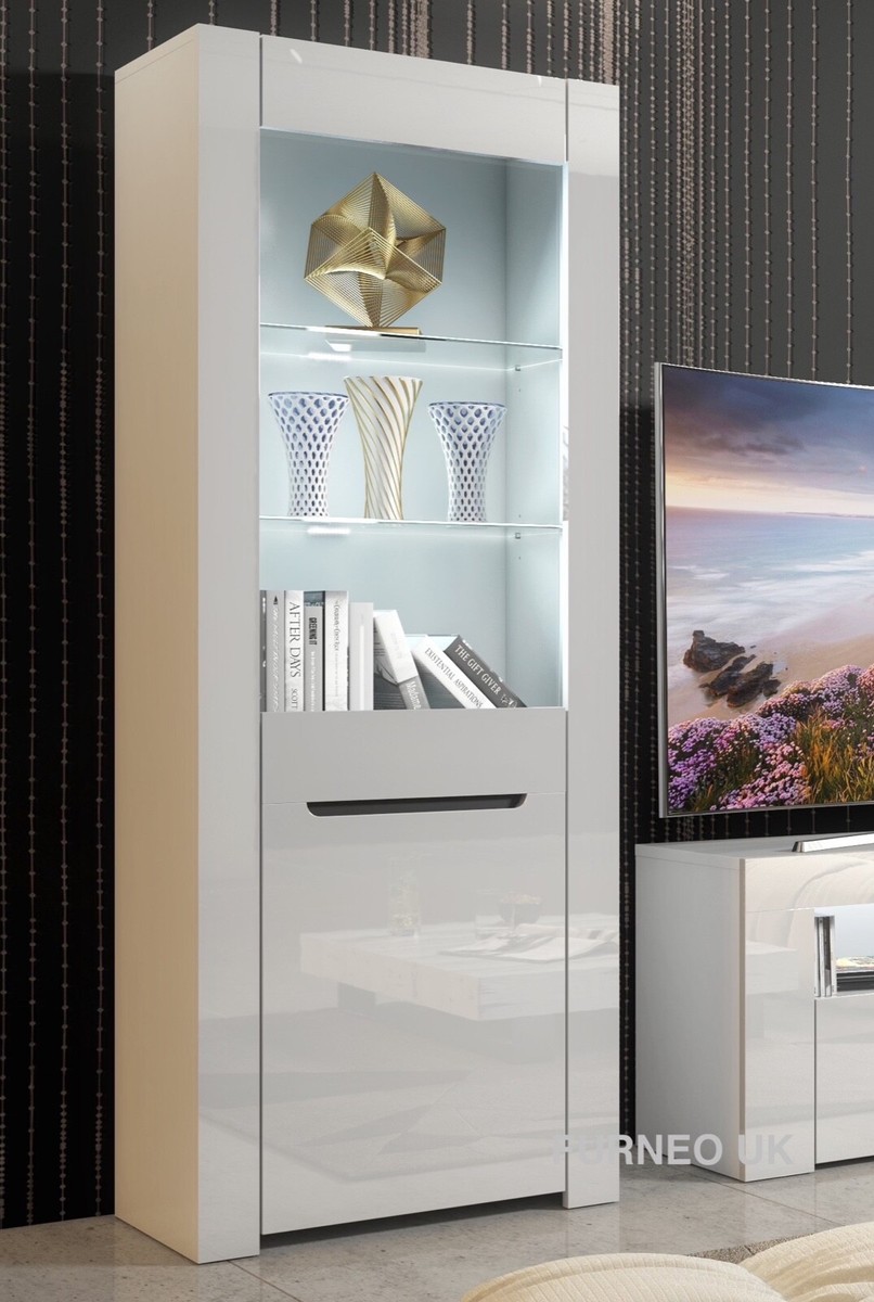 Gloss White Display Cabinet