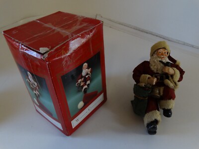 Windsor Collection Christmas Stocking Holder Hanger Fabrique Santa with ...