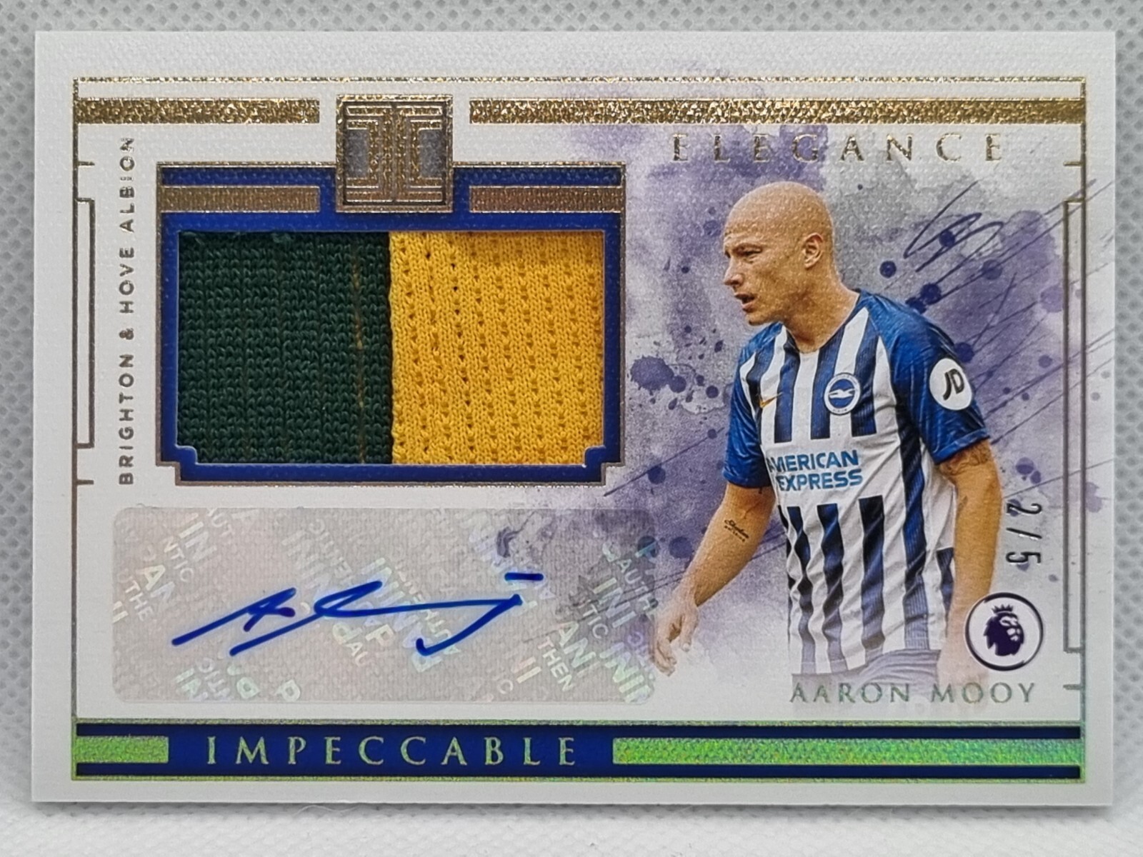 Aaron Mooy Australia Brighton 2019-20 Panini Impeccable Autograph ...