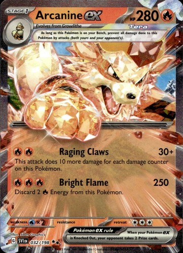 Arcanine Ex #32 Pokemon Scarlet & Violet | eBay