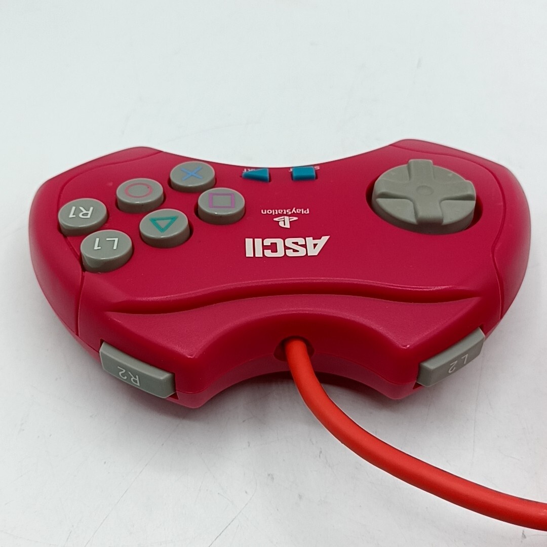 ASCII PAD FT 2 CAPCOM ver ASC-0524c Red Sony PS1 PS2 Fighting Gamepad ...
