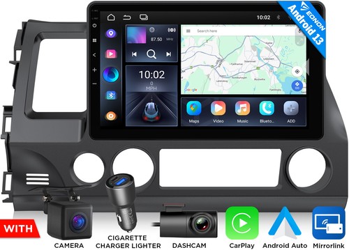 CarPlay Android 13 Head Unit Car GPS For Honda Civic 06-11 Stereo Radio ...