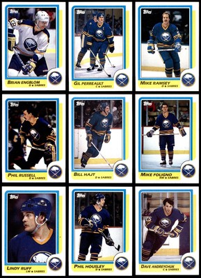 1986-87 Topps Sabres Almost Complete Team Set 8 - NM/MT 6603743 (10 / ...
