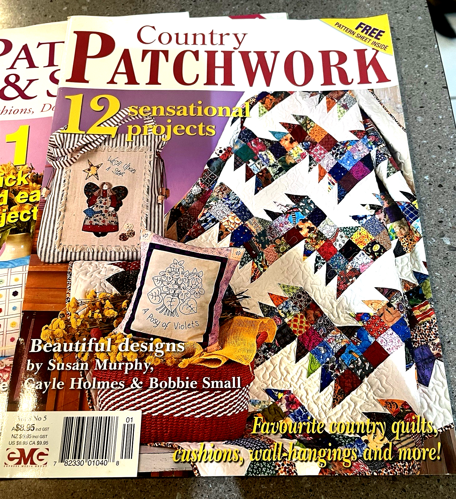 Patchwork & Quilting & Handmade Magazines X 5 Embroidery Christmas ...