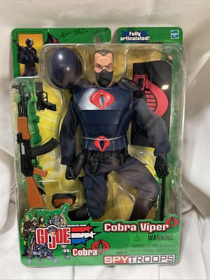 G.I. JOE VS COBRA 12" Spy Troops Cobra Viper vintage 2003 New Factory ...