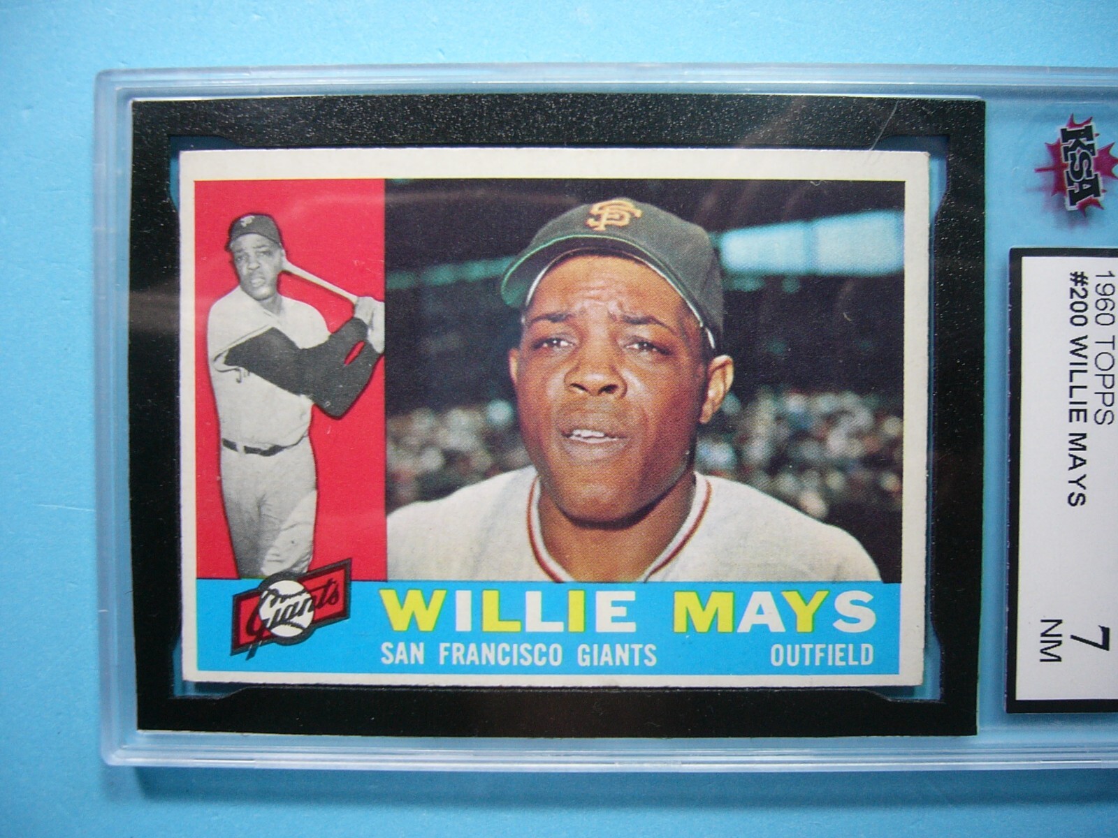 1960 TOPPS MLB BASEBALL CARD #200 WILLIE MAYS KSA 7 NM SHARP!! '60 ...