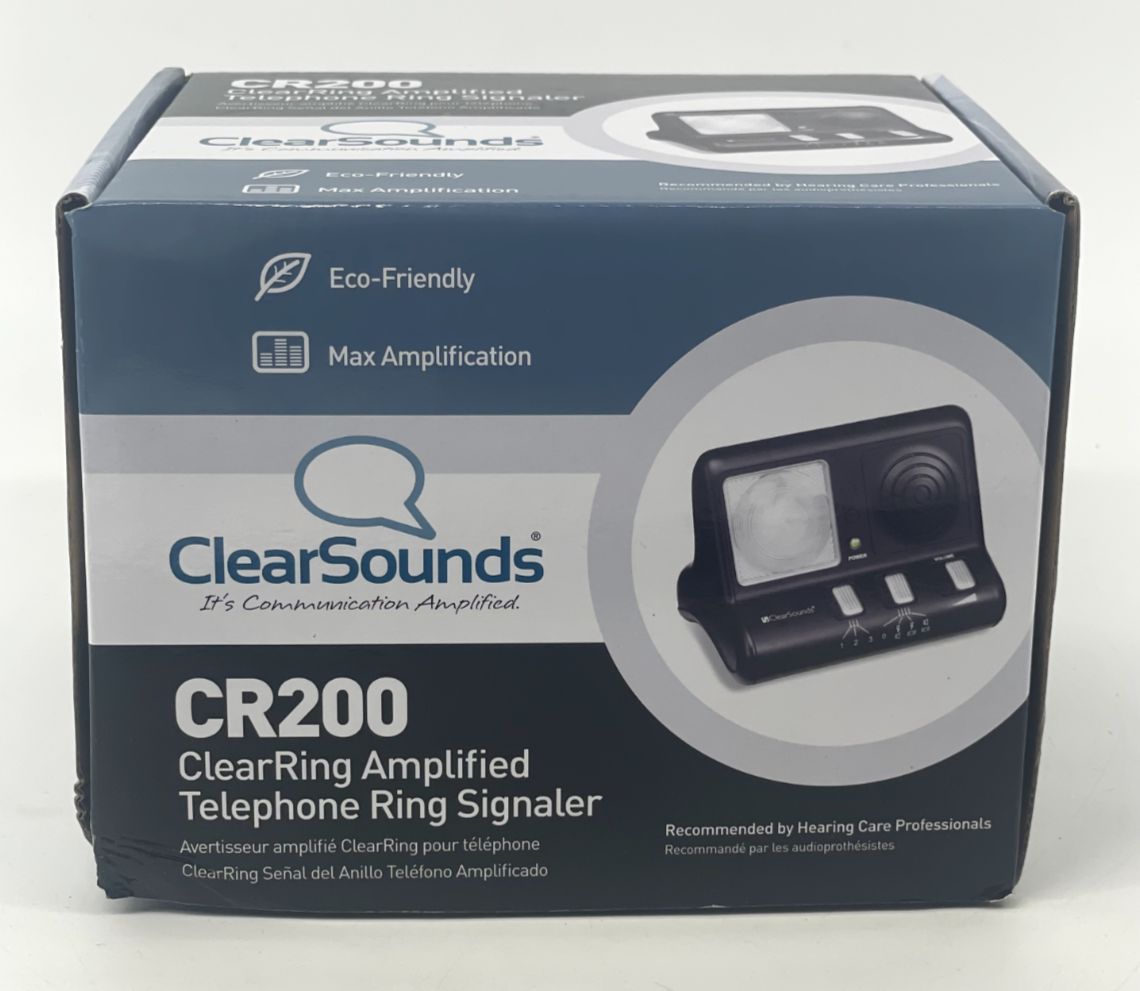ClearSounds CR200 ClearRing Amplified Telephone Ring Strobe Signaler NIB | eBay