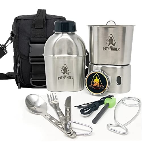 The Pathfinder School Campfire Survival Cooking Kit (Black) | eBay