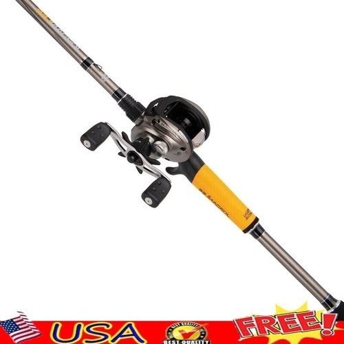 7ft Fishing Rod Reel Combo Baitcast Medium Heavy Bass Tackle New | eBay