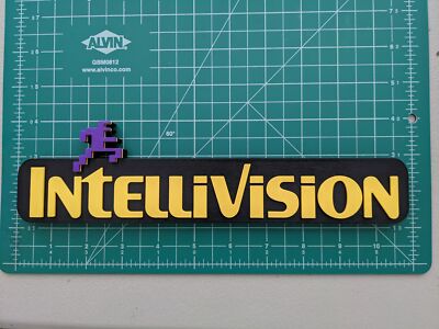 INTELLIVISION Video Game Shelf Display 3D printed logo sign with ...