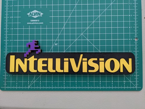 INTELLIVISION Video Game Shelf Display 3D printed logo sign with ...