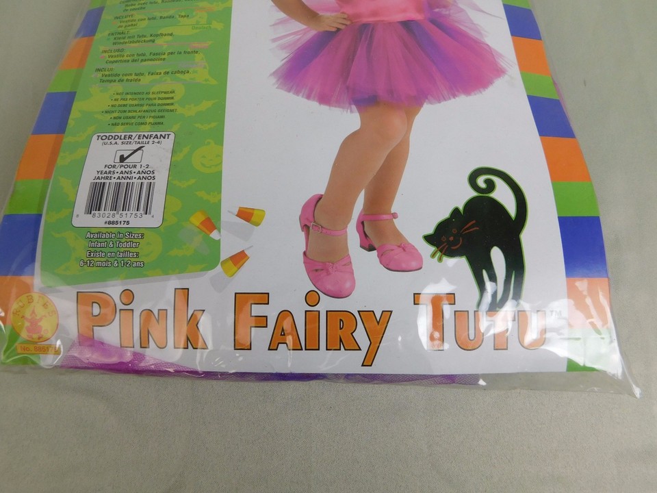 Pumpkin Junction Pink Fairy Tutu Toddler Halloween Costume 1-2 Years ...