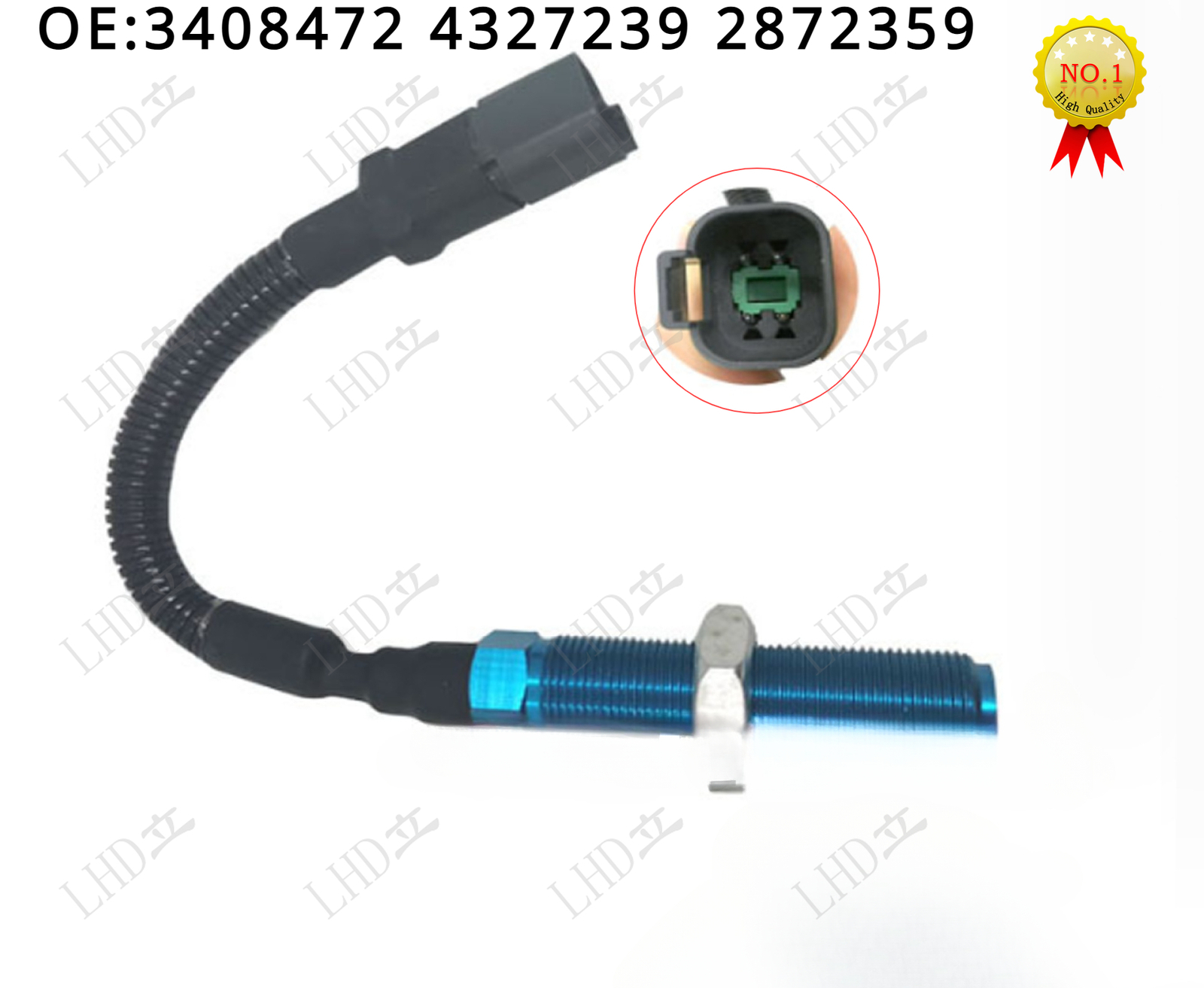 1 Pc New Engine Speed Sensor 4327239 2872359 3408472 For Cummins QST30 ...