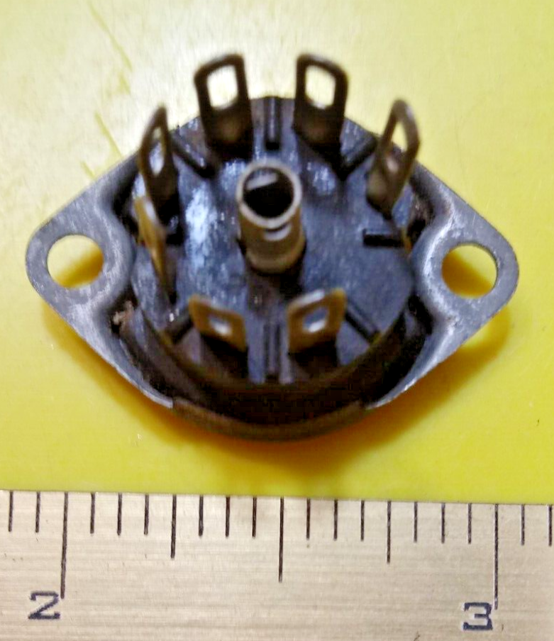 EBY® 7 Pin Tube Socket • Top Mount • 5/8" Hole • 7/8" Hole Centers | eBay