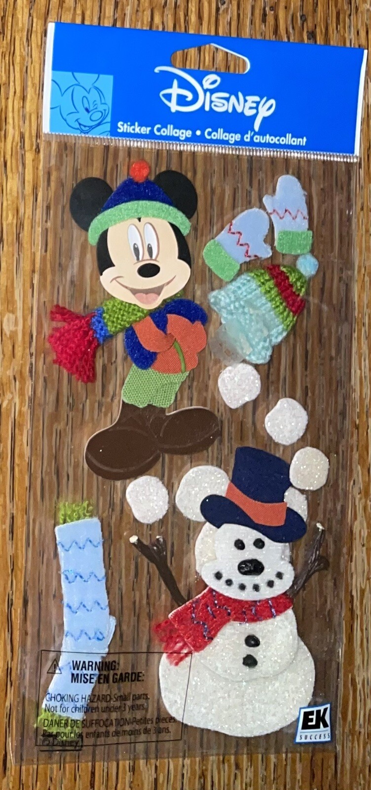 RARE Jolees Disney Mickey Mouse Snowman Winter Snowball Gloves Scarf ...
