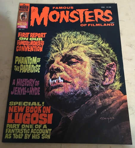 Famous Monsters Magazine Issue #115 Vintage Horror Magazine | eBay