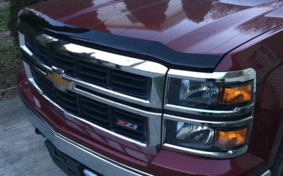 EGR Smoke Black Hood Protector Bug Shield Deflector for 2014-2015 ...