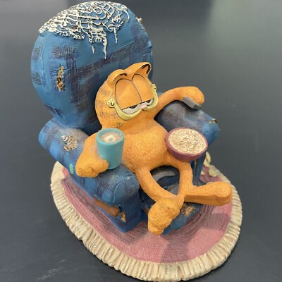 1992 Danbury Mint Garfield Figurine-"Sittin Pretty" by Jim Davis -4" x ...