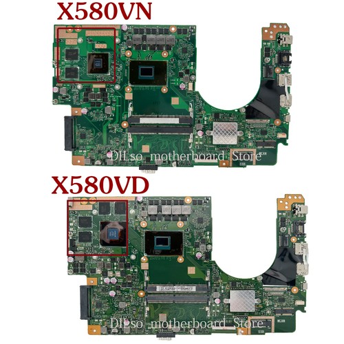 For ASUS X580 X580V N580VD X580VD X580VN X580VD Laptop Motherboard I7 ...