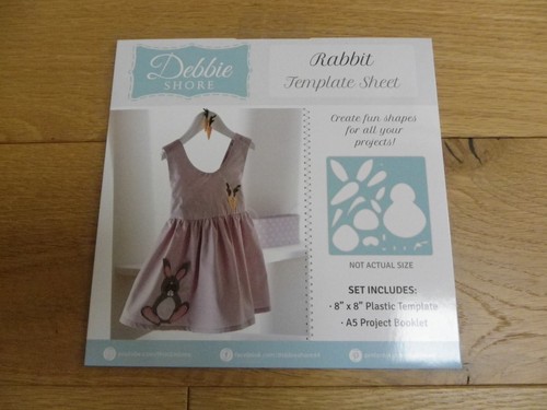 Crafters Companion Debbie Shore RABBIT 8"x8" Template Sheet & Project ...