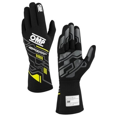 Guanti da corsa OMP Racing SPORT [IB0-0777] nero giallo - taglia XL | eBay
