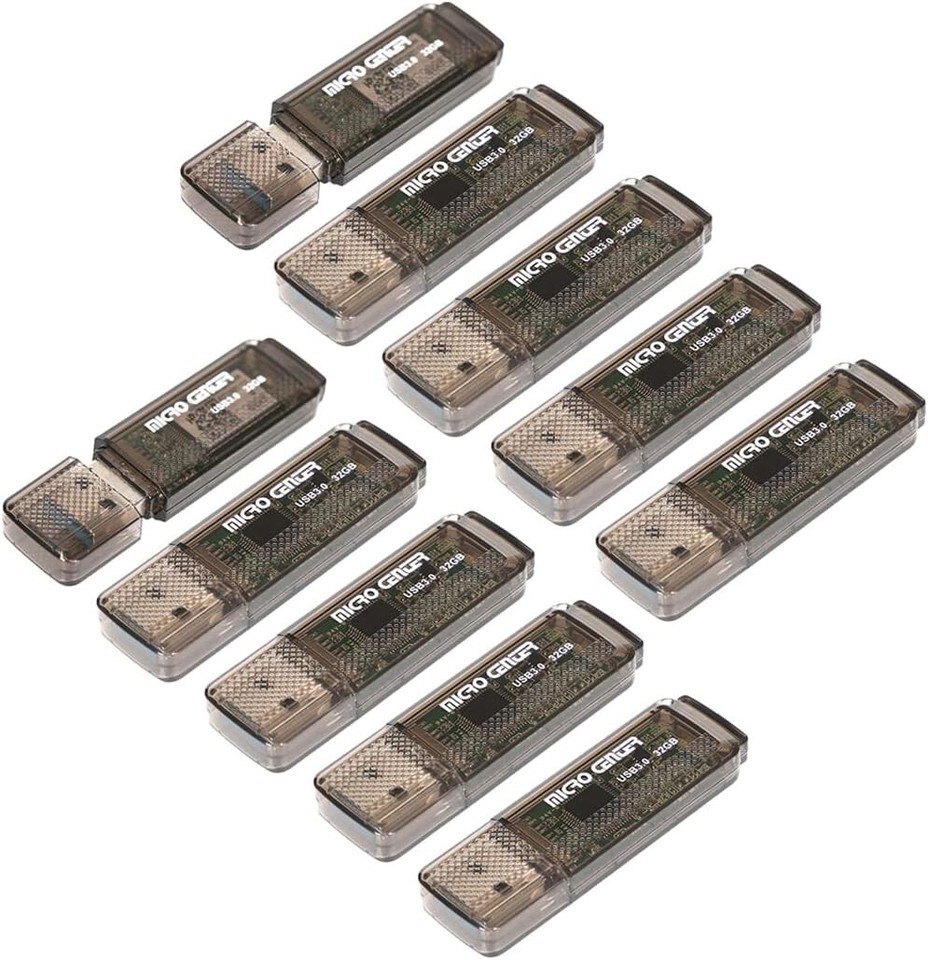 Micro Center SuperSpeed 10 Pack 32GB USB 3.0/USB3.1 Gen1 Flash Drive ...
