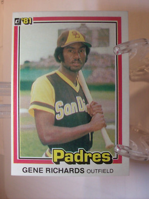 1981 Donruss Baseball Card #4 - Gene Richards - San Diego Padres (97800 ...
