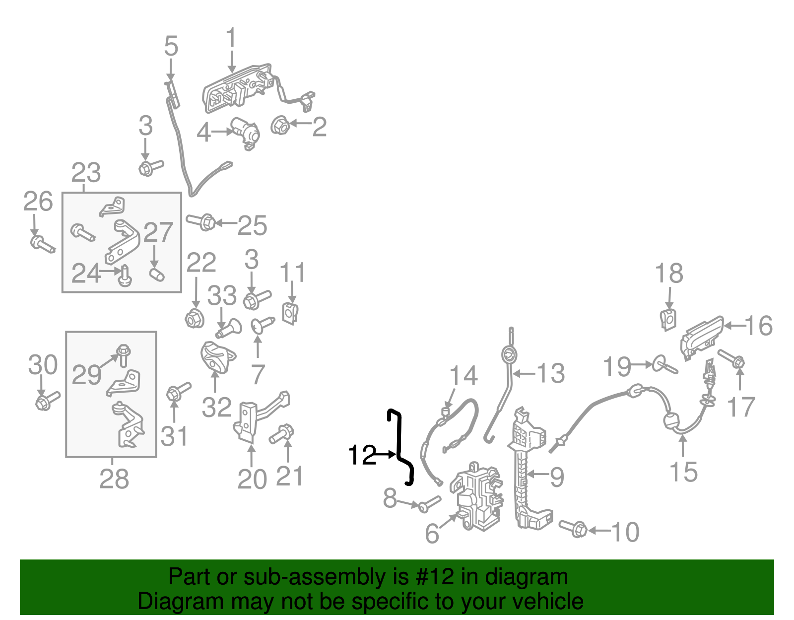 Genuine Ford Handle Rod FL3Z-1522135-B | eBay