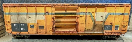 HO Scale Custom Weathered PS BKTY Boxcar | eBay