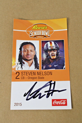 2015 Senior Bowl Signed/ Autographed Card, Steven Nelson (Chiefs ...