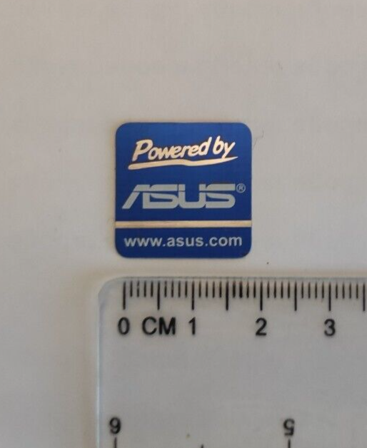 Adesivo Powered by Asus Logo Sticker Badge Self-Adhesive Label Computer ...