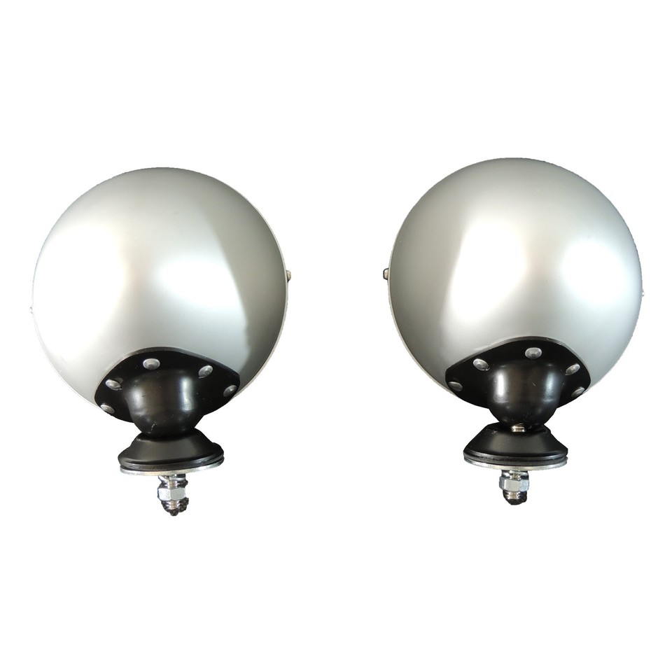 Pair Spun Raydot Style Classic Racing Mirror Convex For Ford Mustang ...