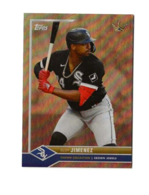 2022 ELOY JIMENEZ Topps x Bobby Witt Jr SILVER REF Crown Collection #80/99 MINT | eBay