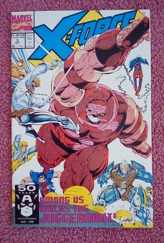 X-Force # 3 (Marvel, 10/91) 9.2 NM- (Spider-Man & Juggernaut appearance ...