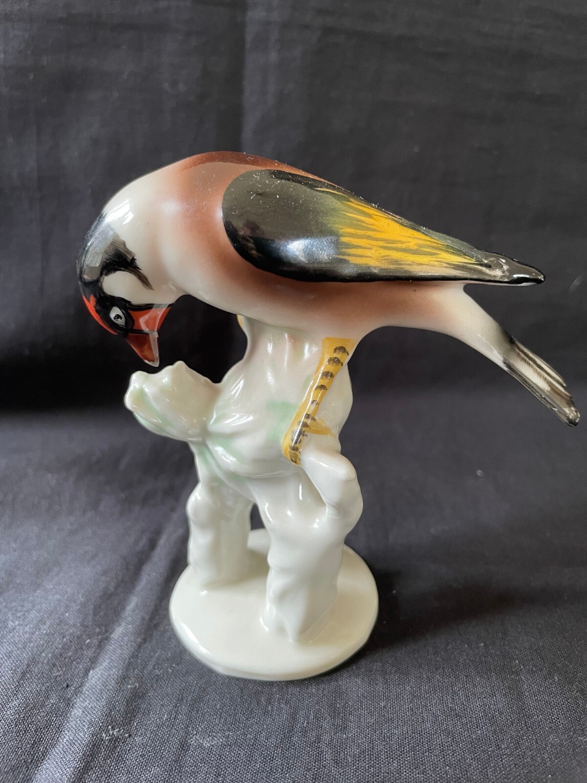 Antique German porcelain bird red mark bottom | eBay