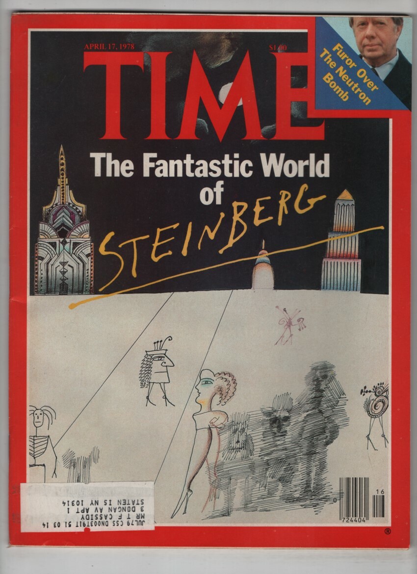 Time Magazine World Of Steinberg & Jimmy Carter April 17, 1978 ...