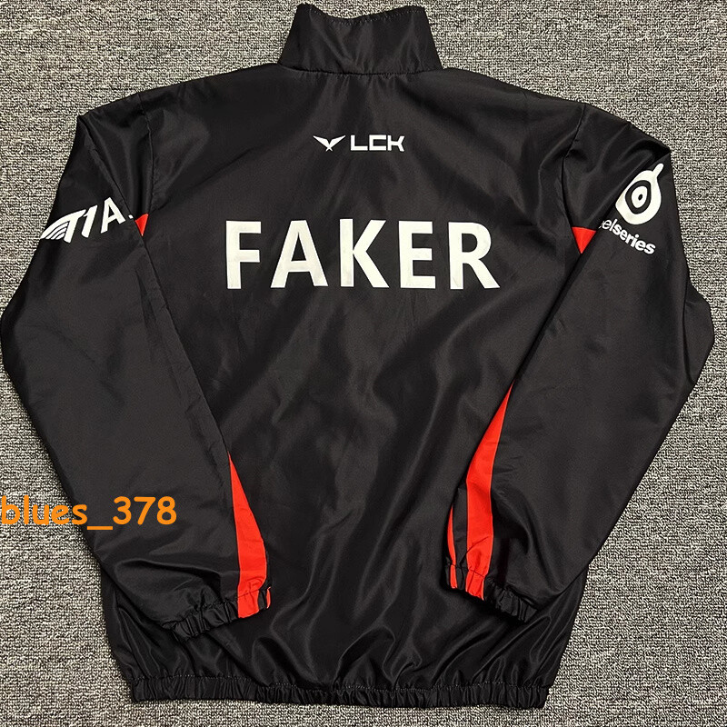 2024 LOL Spring Competition LCK Uniform Jersey Team T1 Faker Zipper ...