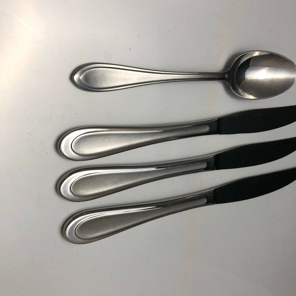 Oneida Joanne Frosted Center Glossy Edge Flatware CHOICE | eBay
