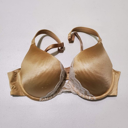 Soma Women Bra 34B Beige Enhancing Shape Full Coverage Lace Trim ...