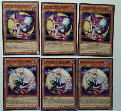6 CARDS LUNALIGHT WHITE RABBIT+ PURPLE BUTTERFLY - COMMON - NM - SHVI ...