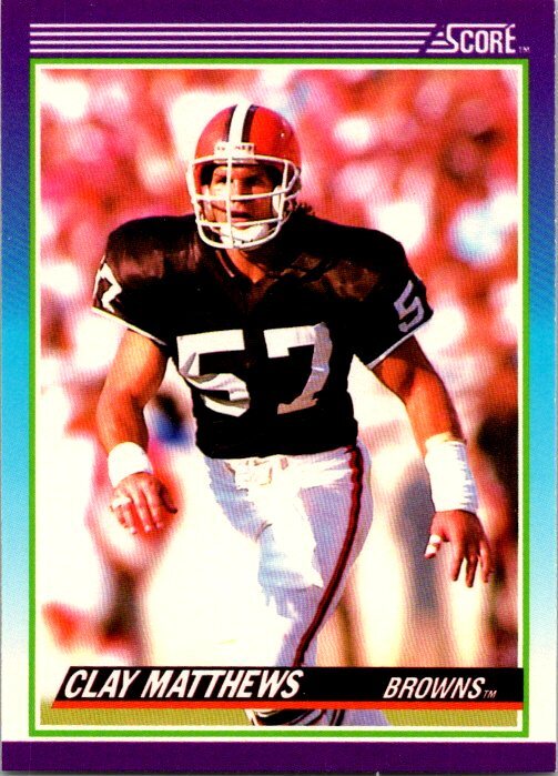 1990 Score Football 177 Clay Matthews | eBay