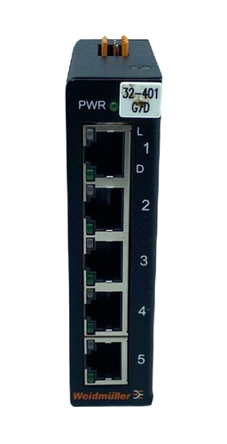WEIDMULLER IE-SW5-ECO 5-PORT ETHERNET SWITCH, 5VA, 5W, 10/36VDC, 8 ...
