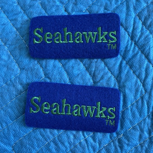 LOT OF (2) NFL SEATTLE SEAHAWKS 3.5X1.75 EMBROIDERED IRON ON PATCHES | eBay