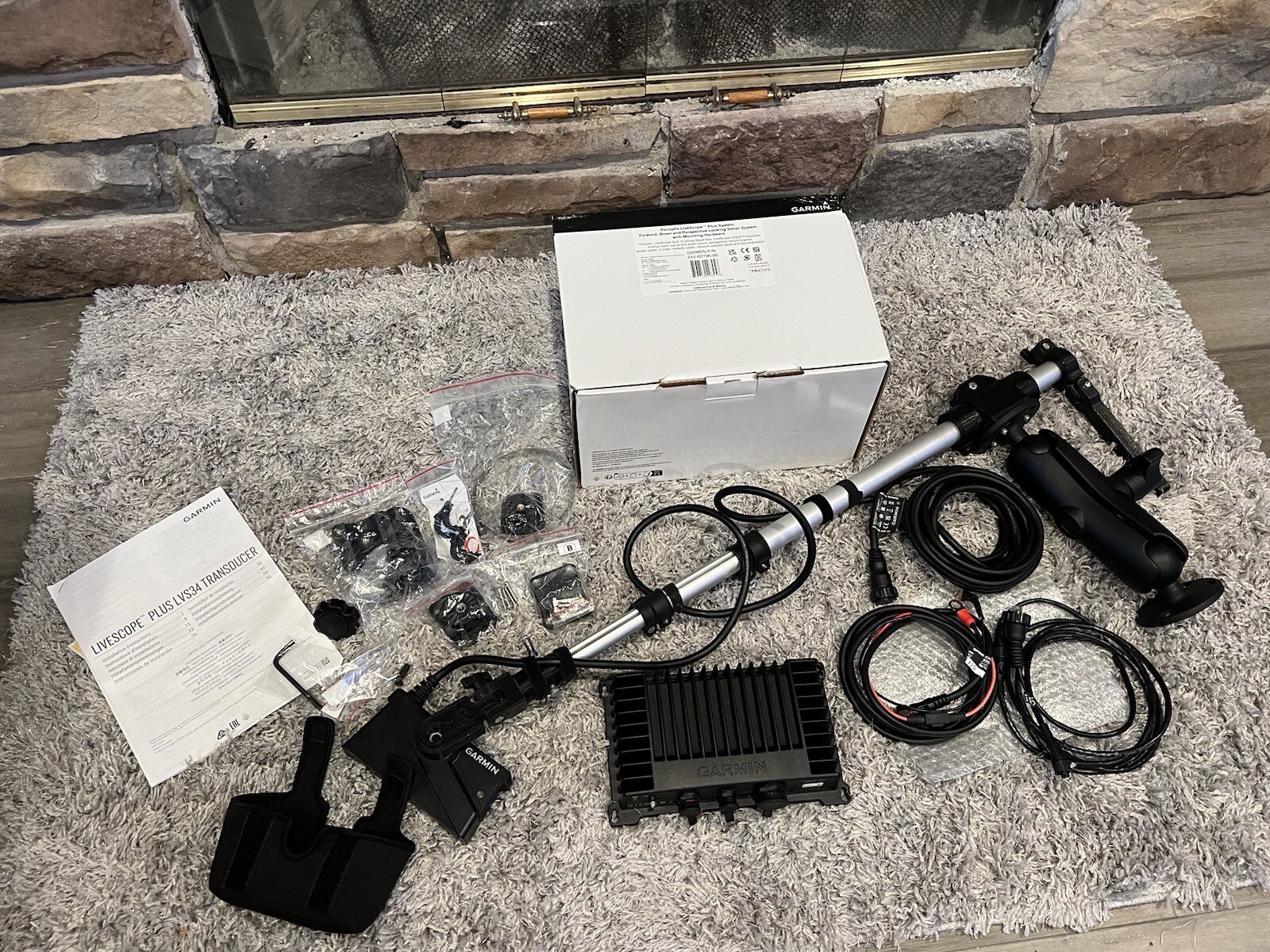 Garmin LiveScope Plus LVS34 Transducer System With GLS 10 Black Box ...