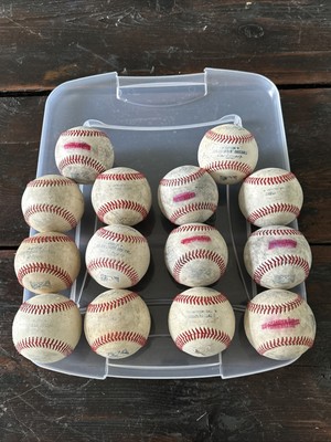 (14) MLB, and MILB USED and Blemished BASEBALLS LOT | eBay