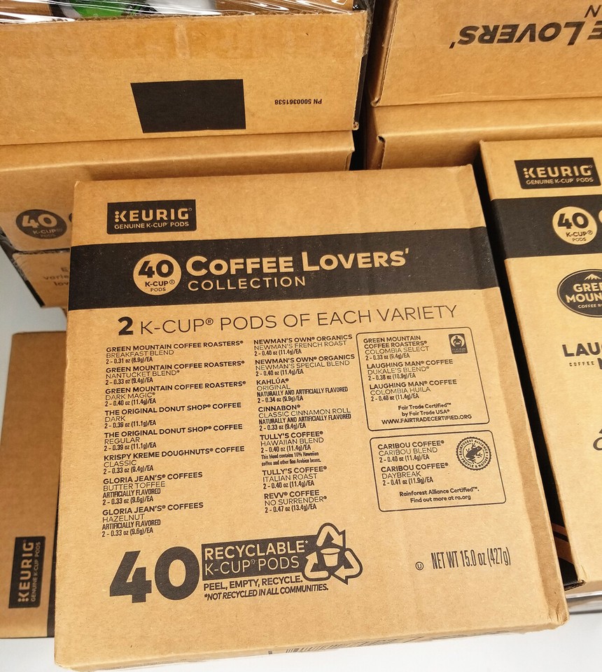 Keurig Coffee Lovers' Collection Sampler K-Cup Pods Single-Serve 400ct ...