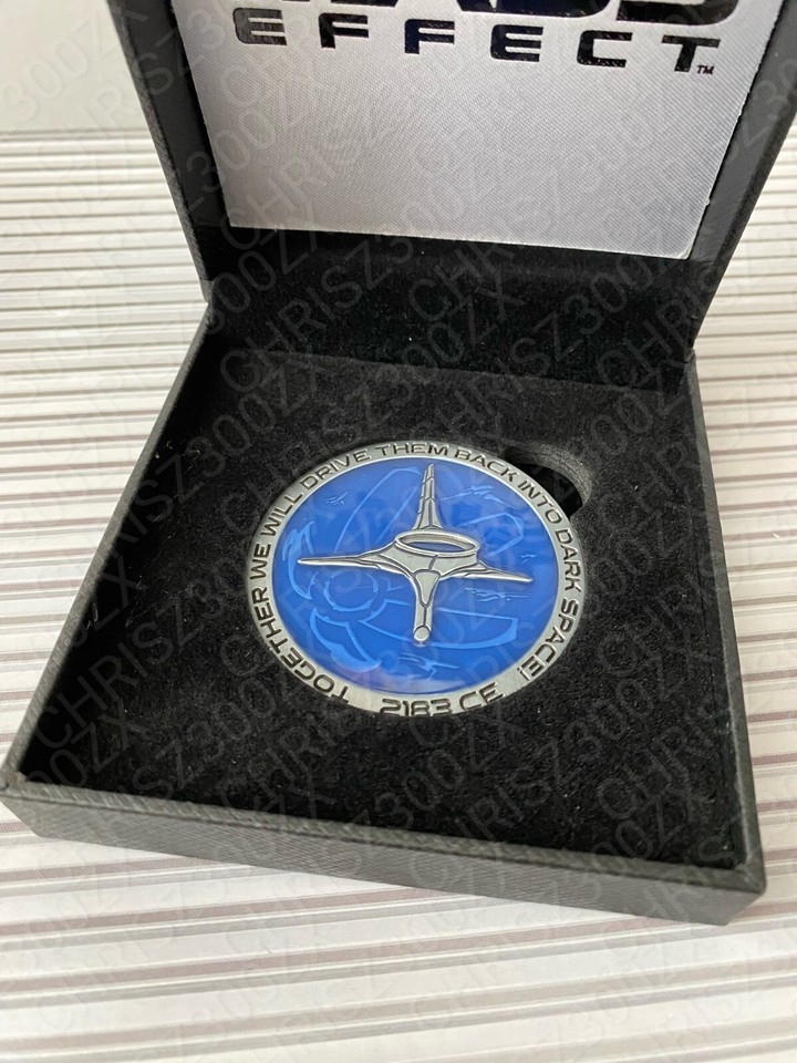 Mass Effect EDEN PRIME WAR CHALLENGE COIN Reaper Citadel Red Blue ...