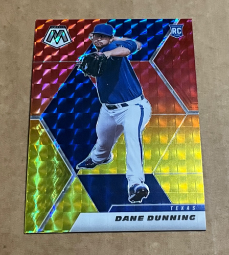 2021 Panini Mosaic - Rookie Dane Dunning #222 Choice Fusion Red ...