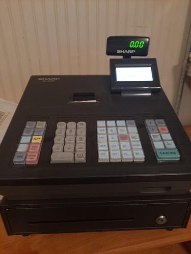Sharp XE-A23S Electronic Cash Register Thermal Print Working w Paper ...